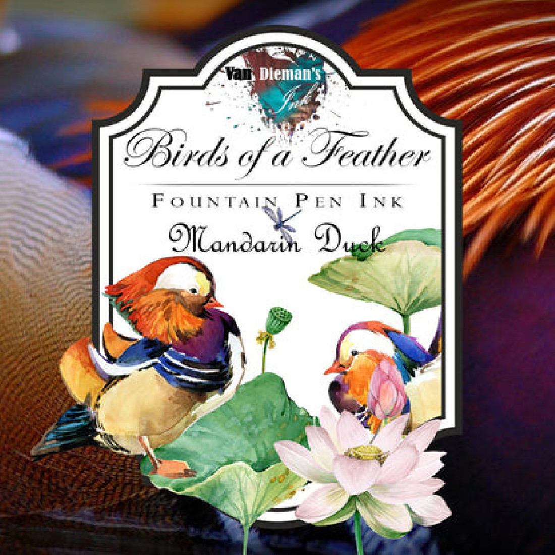 Van Diemans Birds of a Feather - Mandarin Duck Breast - Fountain Pen ...