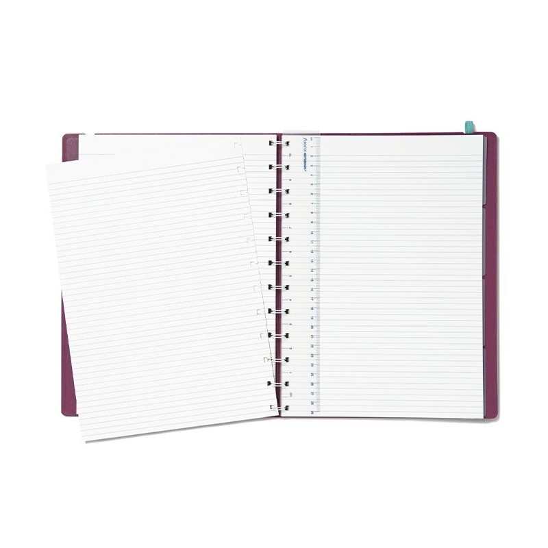 Notebook Refillable Ruled A4 Neutrals Plum 179525 Filofax