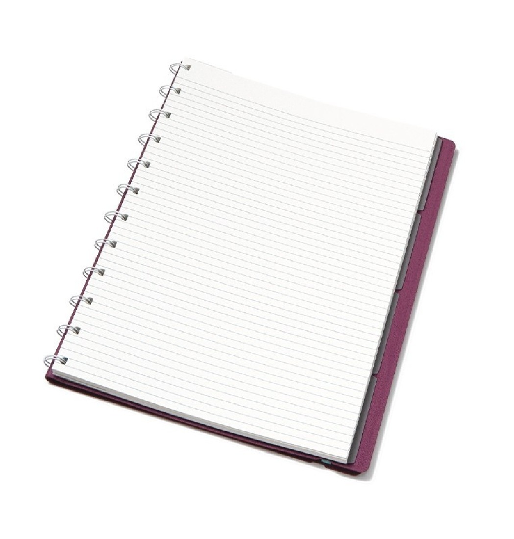 Notebook Refillable Ruled A4 Neutrals Plum 179525 Filofax