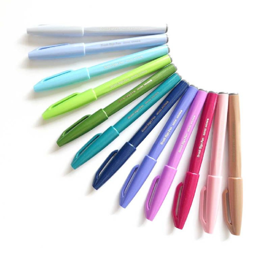 Pentel Fude Touch Brush Sign Pen - Blue Black