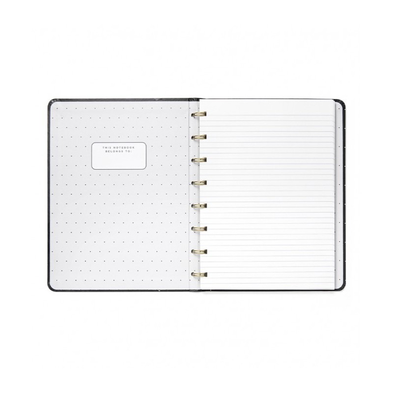 Notebook Refillable Ruled A5 Moonlight black 179521 Filofax
