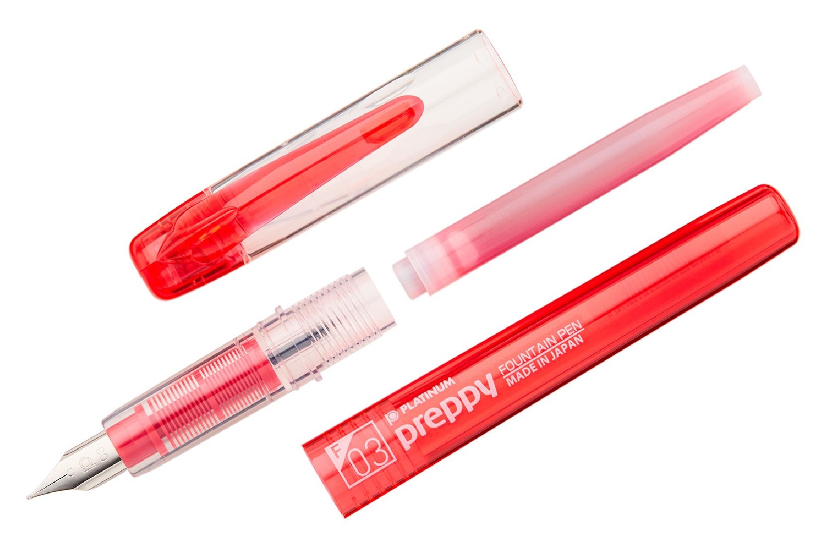 Platinum Preppy Red Fountain Pen