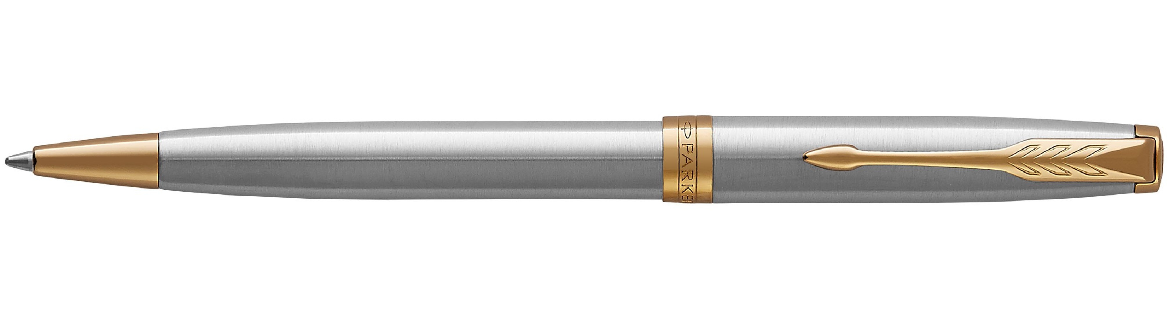 PARKER NEW SONNET STAINLESS STEEL GT BALLPOINT PEN 1931507