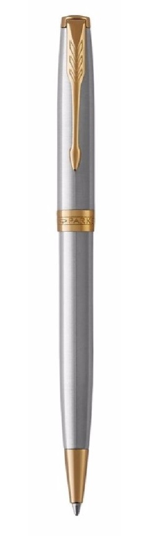 PARKER NEW SONNET STAINLESS STEEL GT BALLPOINT PEN 1931507