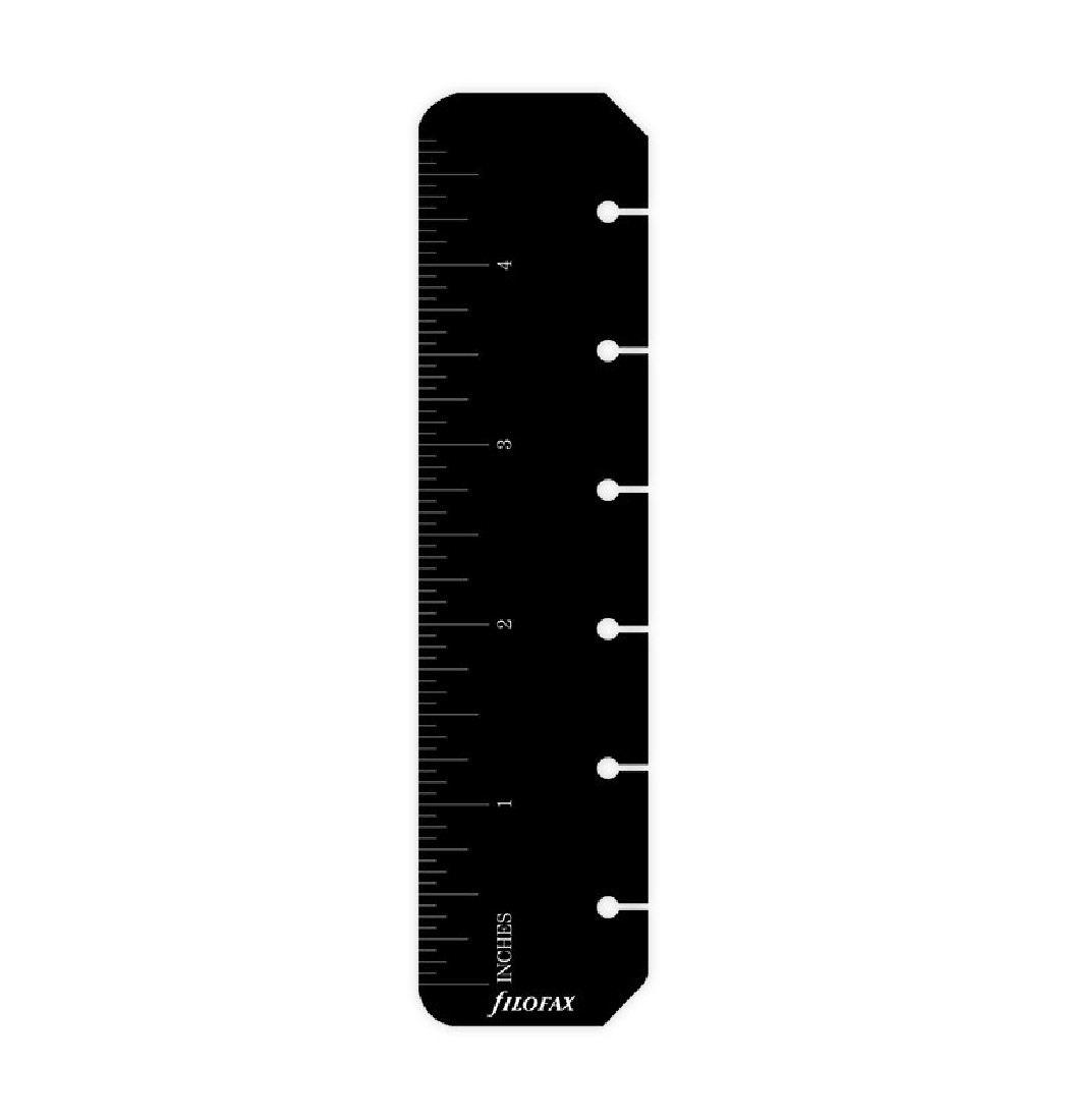 REFILL POCKET RULER PAGE MARKER BLACK 213609 FILOFAX FX