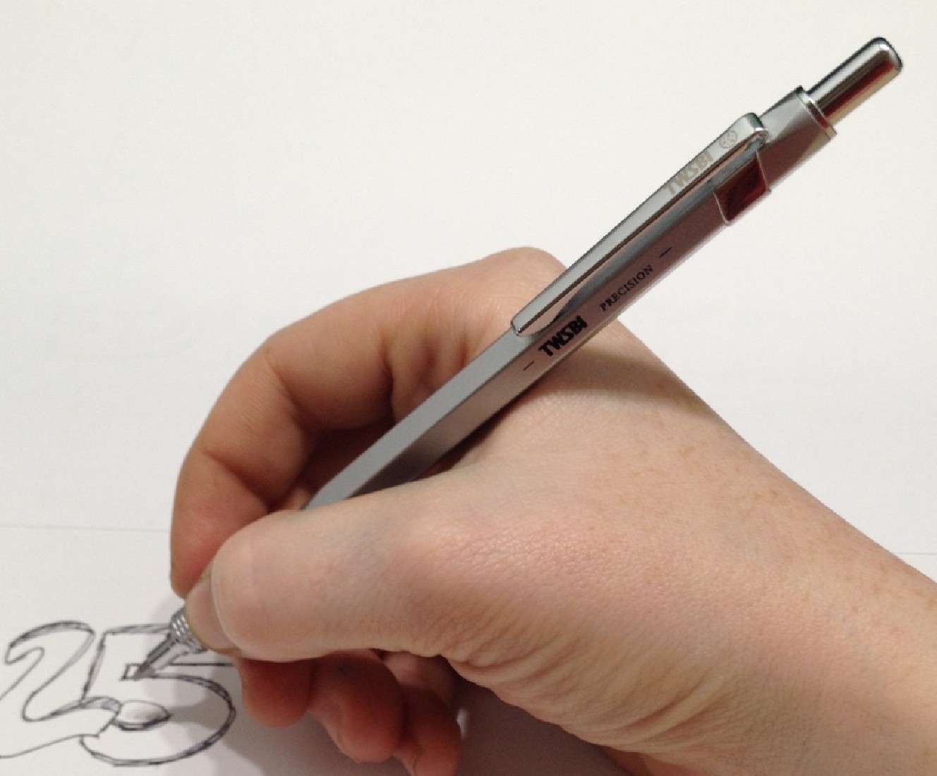 TWSBI Precision ball point pen 1.0mm, Matt Silver