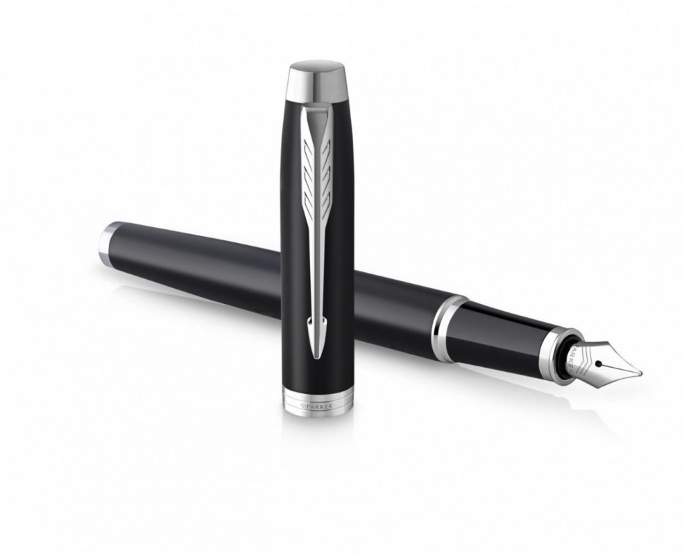 Parker IM Essential Matte Black CT Set Fountain pen and Notebook N