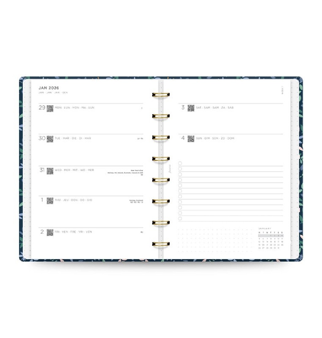 Notebook Garden Dusk A5 2026 Planner Week On Two Pages 26-68297 Filofax