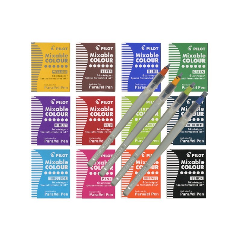 Pilot mixable colour cartridges for parallel pen IRFP-6S