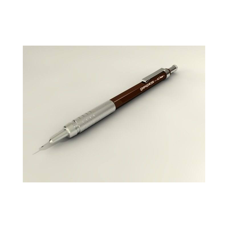 MECHANICAL PENCIL BROWN 0,3 ΜΜ GRAPH 500 PG523 PENTEL