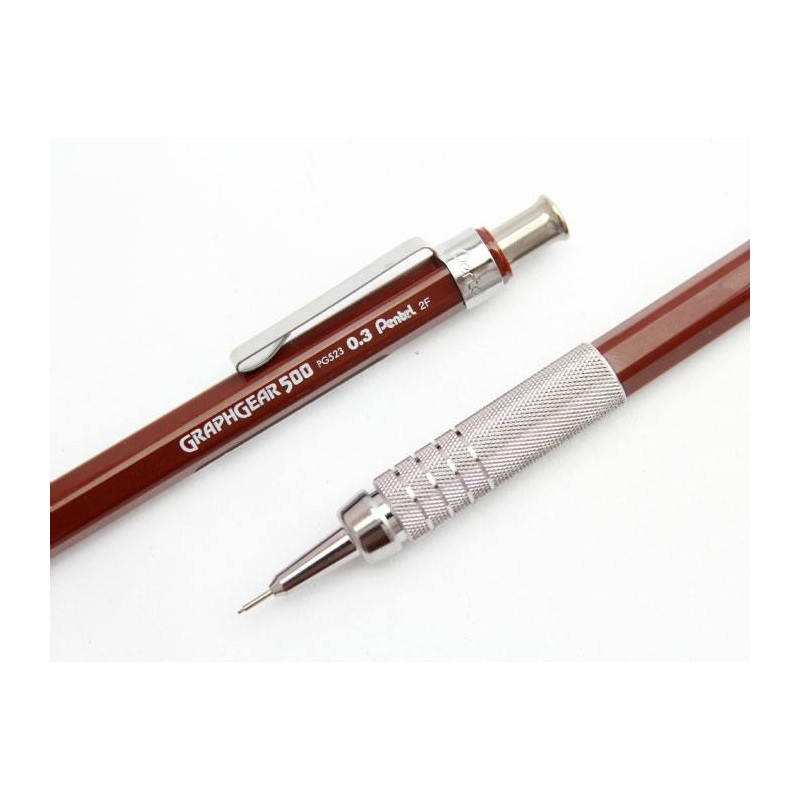 MECHANICAL PENCIL BROWN 0,3 ΜΜ GRAPH 500 PG523 PENTEL