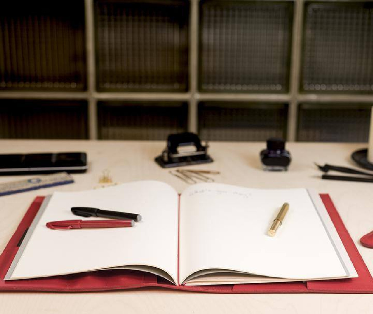 Paper Republic A4 Leather Portfolio Red